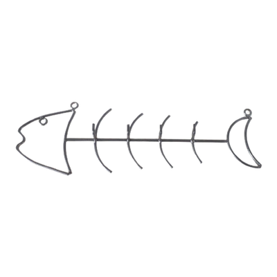 * Visgraat Kapstok Retro Kapstok In Vorm Van Een Vis | Kapstok ...