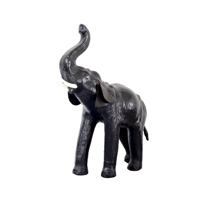 Qf31 – Lederen Olifant – Leather Elephant | Beeldje | Reliving