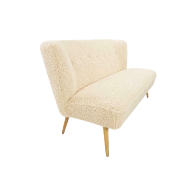 Vintage Cocktail Bankje Teddy Stof | Fauteuiltje | Set Teddy | Bankjes ...