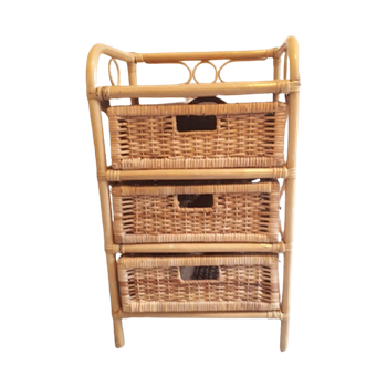 * Vintage Rotan Kastje Ladekast Bamboe Kast | Ladekast | Vintage ...