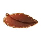 Bekijk Vintage Terracotta Schaal In Bladvorm, Indonesië Voor 2000 op ...