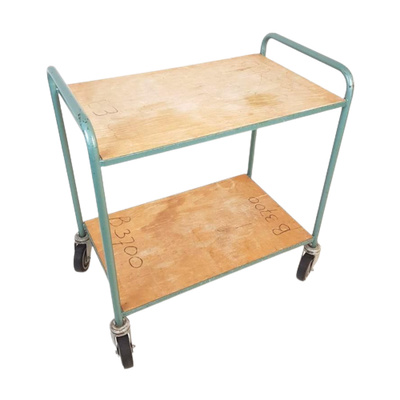 Vintage Rol Kar | Trolley | Plantentafel | Werkkar | Trolley | Vintage ...