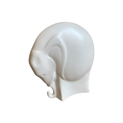 Olifant Beeldje Van Wit Porselein , Jaren 80 | Beeldje | Reliving