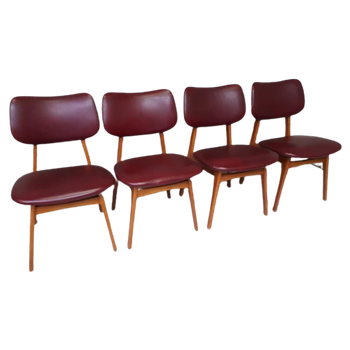 4 Vintage Stoelen Jaren 60 Retro Stoelen | Stoel | Vintage ,| Mid ...