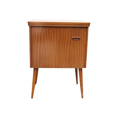 Vintage ( Naaimachine) Kast Teak Hoge Poten | Kast | Vintage ...