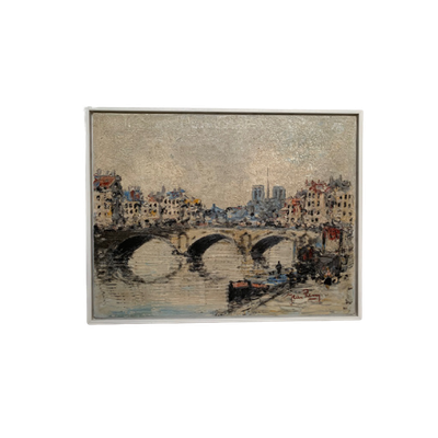 Stadsgezicht Parijs - Olie Op Doek Schilderij - Mid Century - Jean Rémy ...