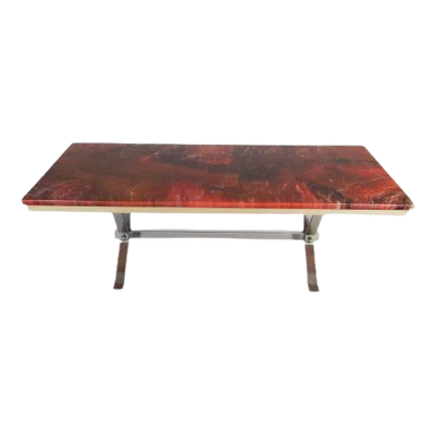 Vintage Rood Marmeren Salontafel | Grote Tafel Marmer Look | Salontafel ...