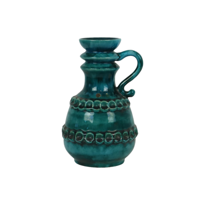 Zeldzame Turquoise Designer Vaas Walter Gerhards West Germany 240-25 ...