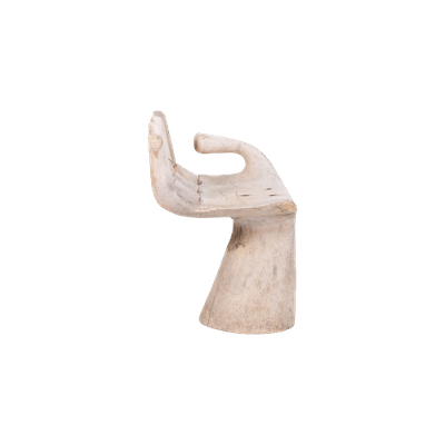 Vintage Sculptural Carved Hand Chair / Hand Stoel / Fauteuil, Italy ...