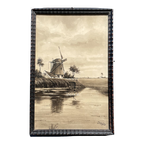 Bekijk Klein Schilderijtje Met Hollands Landschap op Reliving