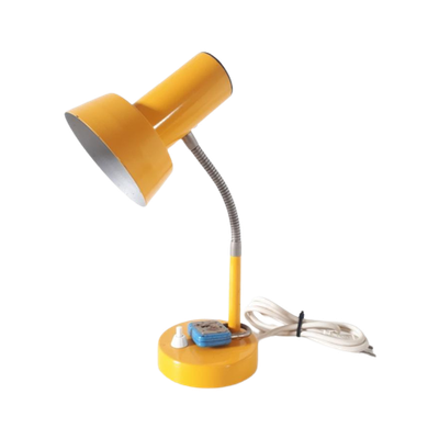 Vintage Geel Bureaulampje Massive Retro Gele Lamp | Bureaulamp ...