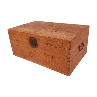 Vintage Houten Kist, Antieke Dekenkist, Retro Kistje | Kist | Vintage ...