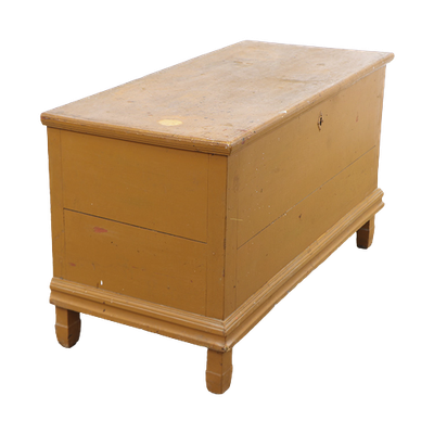 Okerkleurige Antieke Dekenkist | Kist | Reliving