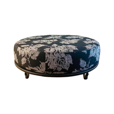 Grote Ronde Poef Ronde Zitbank Op Wielen Industriële Poef | Poef ...