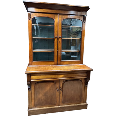 Antieke Engelse Buffetkast / Servieskast/ Vitrinekast 221 Cm Hoog ...