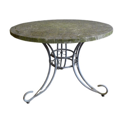 Stevige Zware Ronde Stenen Tuintafel | Tuintafel | Industrieel | Reliving