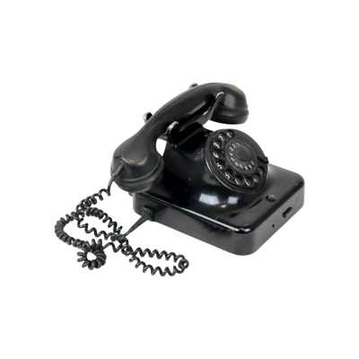 Oude Draaischijf Telefoon Bakeliet En Metaal Siemens België Jaren 50 ...