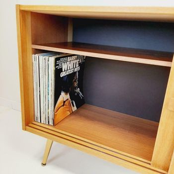 Vintage Audio Dressoir, Retro Platenkast 1970 Tv-Meubel | Dressoir ...