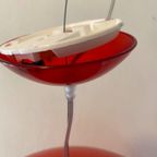 Bekijk Kartell Italy Fl/Y Hanglamp Grote Rode Bol op Reliving