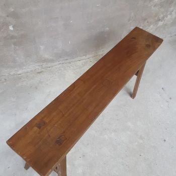 Oud Houten Bankje Teakhouten Bank Tuinbankje | Bankjes | Scandinavisch ...