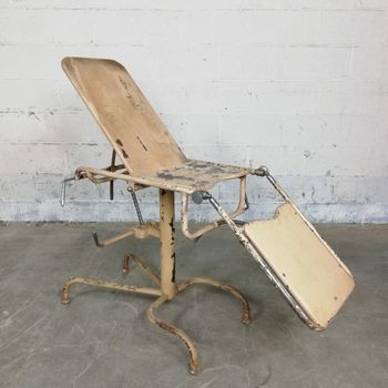 Antieke Gynaecoloog Stoel | Stoel | Reliving