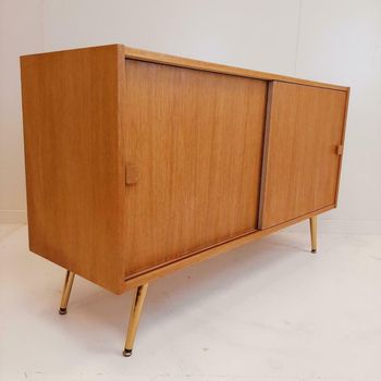 Vintage Audio Dressoir, Retro Platenkast 1970 Tv-Meubel | Dressoir ...