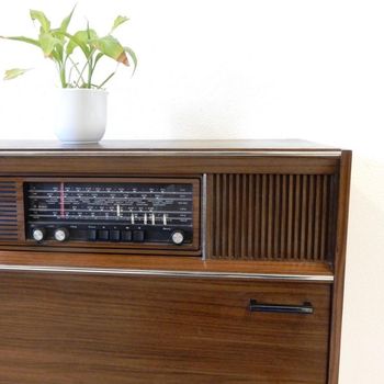 Vintage Kast Jaren70 Lp Kast Radio Audio Meubel Dressoir | Dressoir ...