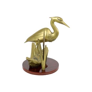 Reiger Messing Beeld Sculptuur Mid Century Modern Vintage Beeldje 29Cm ...