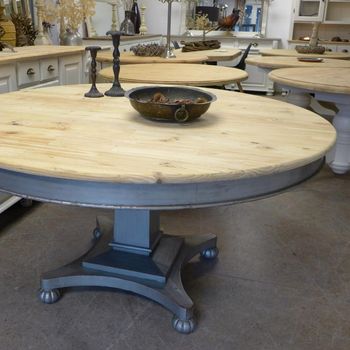 Prachtige Grote Ronde Eettafel 152 Cm Doorsnede | Eettafel | Reliving