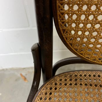 Thonet Long John Stoel, Webbing Zitting En Hoge Rugleuning ...