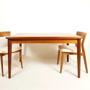 Vintage Deense Eettafel | Tafel Deens Design Uitschuifbaar | Eettafel ...
