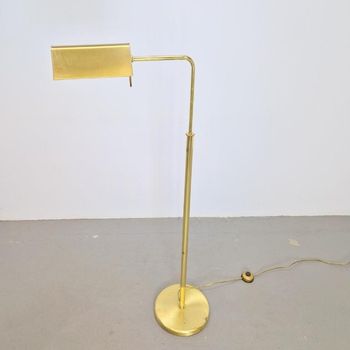 Vintage Regency Leeslamp Messing Verstelbaar Vloerlamp '70 | Stalamp ...