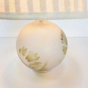 Vintage Bol Tafellamp Glas Deens Design Lamp Mid Century '60 ...