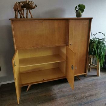 Prachtige Vintage Houten Wandkast | Kast | Vintage | Reliving