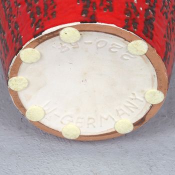 Carstens Grote Rode Fat Lava Vloervaas | Vaas | Reliving