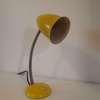Vintage Bureaulampje Gele Lamp Bureaulamp Jaren 50/60 | Bureaulamp ...