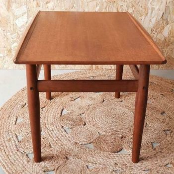 Vintage Deens Design Tafeltje, Grete Jalk, Glostrup, Teak | Bijzettafel ...