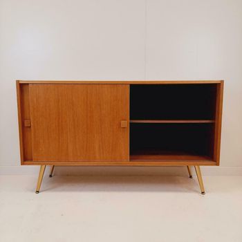 Vintage Audio Dressoir, Retro Platenkast 1970 Tv-Meubel | Dressoir ...