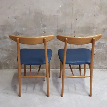 * Set 2 Deense Stoelen Bureaustoel Vintage Stoelen Jaren 50 / 60 ...