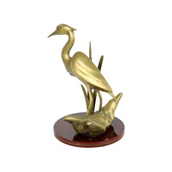 Reiger Messing Beeld Sculptuur Mid Century Modern Vintage Beeldje 29Cm ...