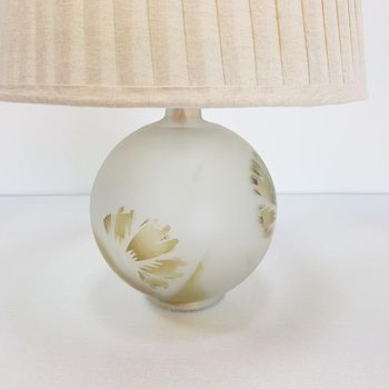 Vintage Bol Tafellamp Glas Deens Design Lamp Mid Century '60 ...