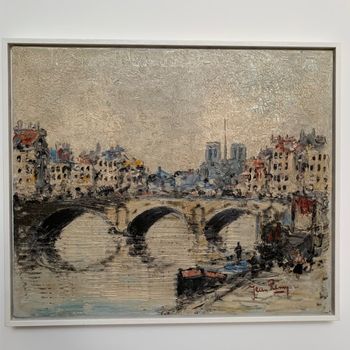 Stadsgezicht Parijs - Olie Op Doek Schilderij - Mid Century - Jean Rémy ...