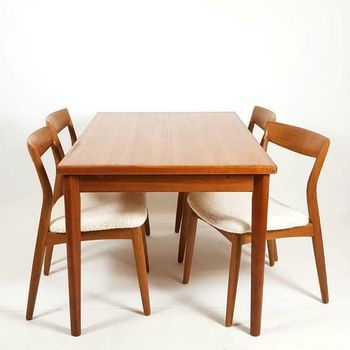 Vintage Deense Eettafel | Tafel Deens Design Uitschuifbaar | Eettafel ...