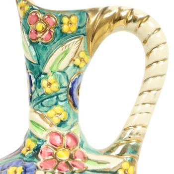 Art Deco Stijl Vaas Kan Hubert Bequet Keramiek Bloemen Goud 101 R ...