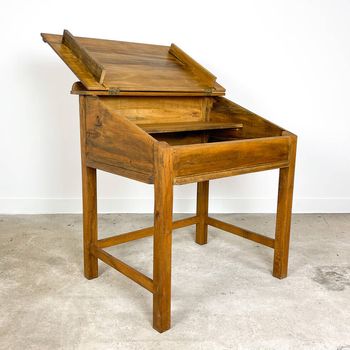 Antiek Eiken Lessenaar | Tafel | Reliving