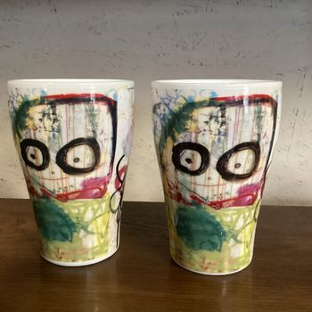 Poul Pava Servies, 2 Mokken En 1 Schaal | Servies overig | Reliving