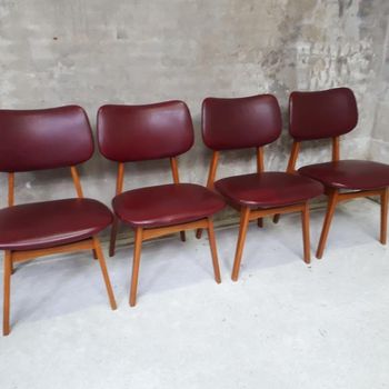 4 Vintage Stoelen Jaren 60 Retro Stoelen | Stoel | Vintage ,| Mid ...