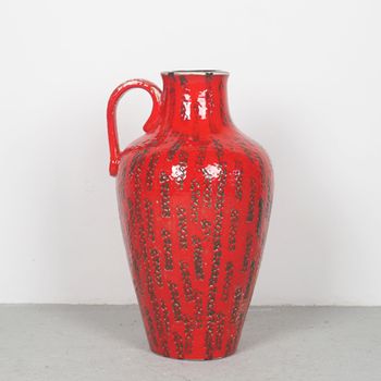 Carstens Grote Rode Fat Lava Vloervaas | Vaas | Reliving