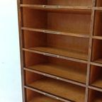 Bekijk Vintage Houten Postsorteer Postvakjes Kast Wandmeubel op Reliving