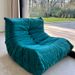 Vintage Zetel Groen + Poef | Togo | Vintage | Reliving